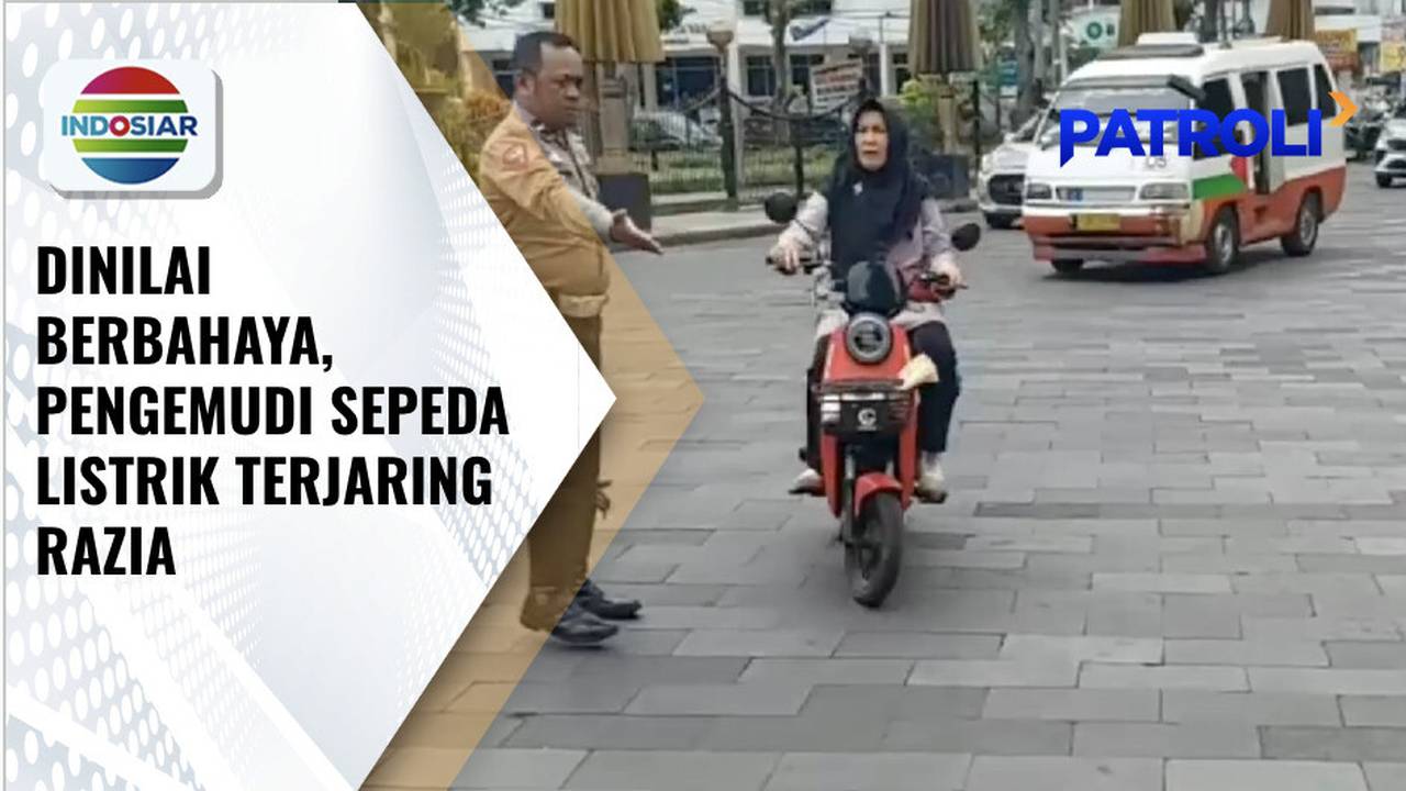Dilarang Dikendarai di Jalan Raya, Pengemudi Sepeda Listrik Terjaring ...