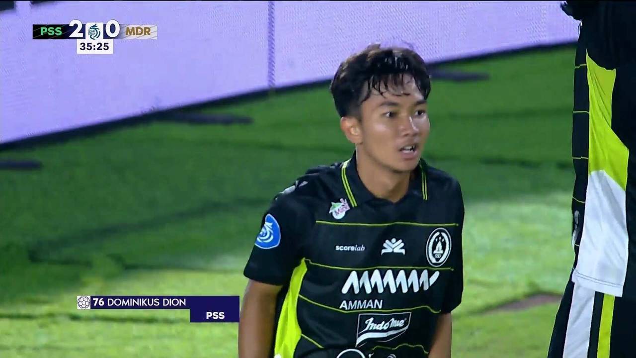 Gandakan Poin!! Dominikus Dion Cetakan Gol Untuk PSS Sleman | BRI Liga ...