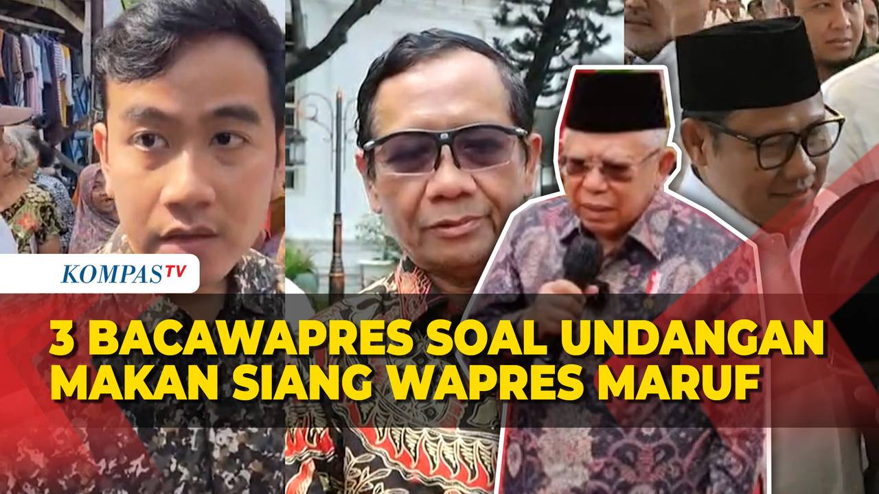 Jawaban 3 Bacawapres soal Undangan Makan Siang Bersama Wapres Maruf Amin - Kompas TV | Vidio