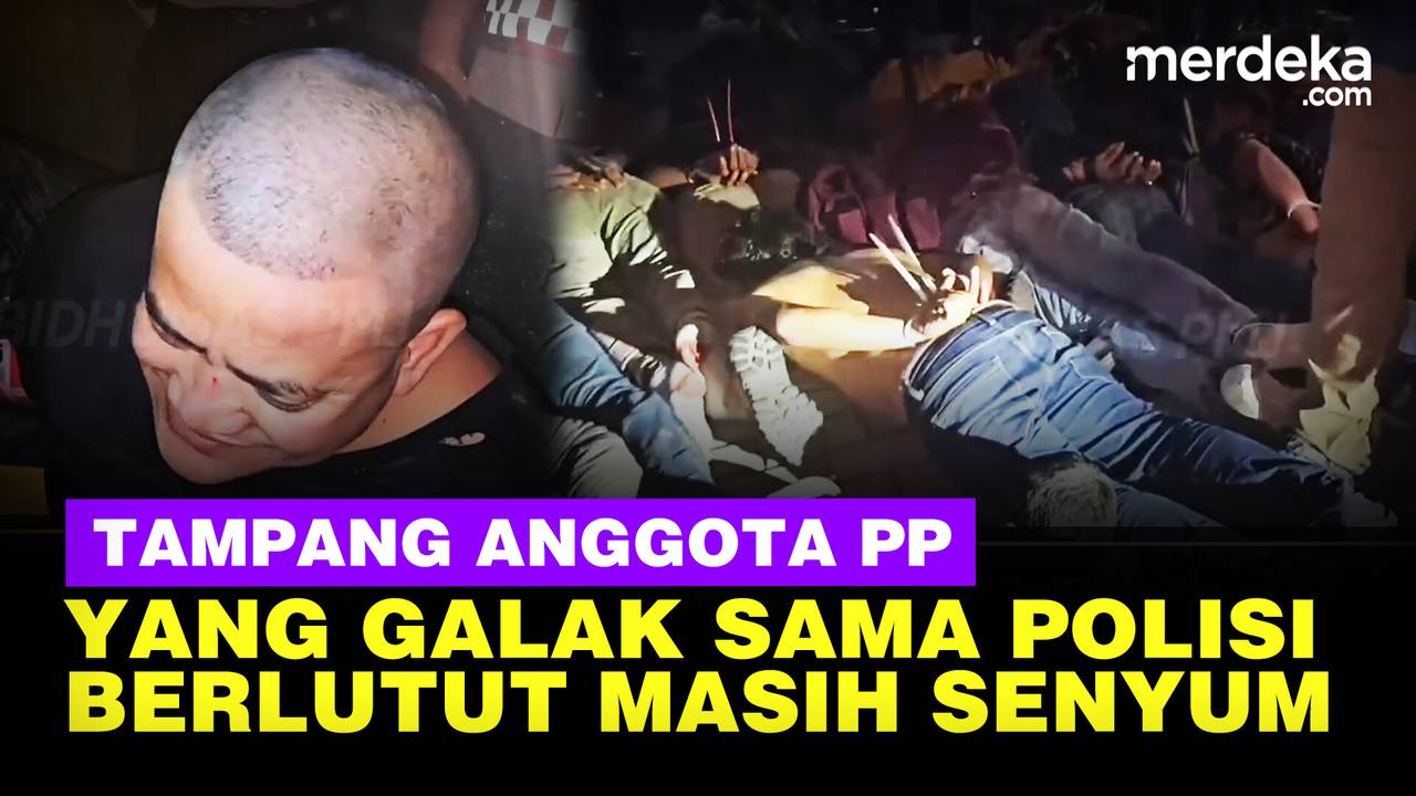 Tampang Anggota Ormas PP Galak ke Polisi Bikin Gerah Jatanras, Masih Senyum Disuruh Berlutut ...