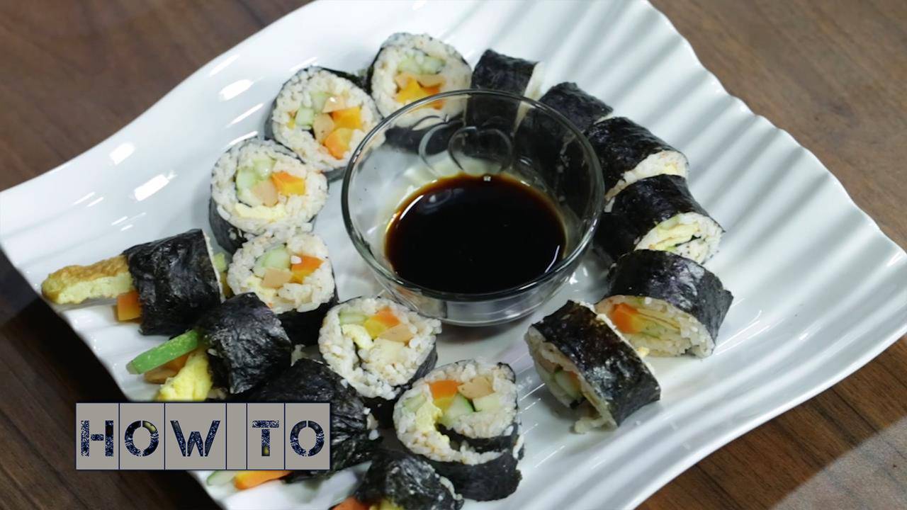 DIY Simple Korean Kimbap | Food Ideas Tutorial | HOW TO | Vidio