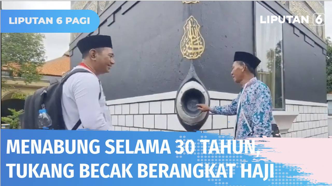 Menabung Selama 30 Tahun, Akhirnya Tukang Becak Asal Sampang Berangkat ...