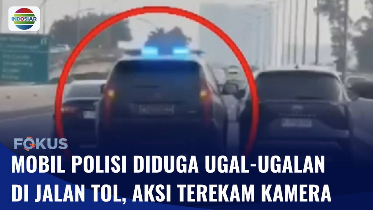 Waduh!! Mobil SUV Berpelat Polri Dikendarai Ugal-ugalan di Jalan Tol | Fokus - INDOSIAR | Vidio