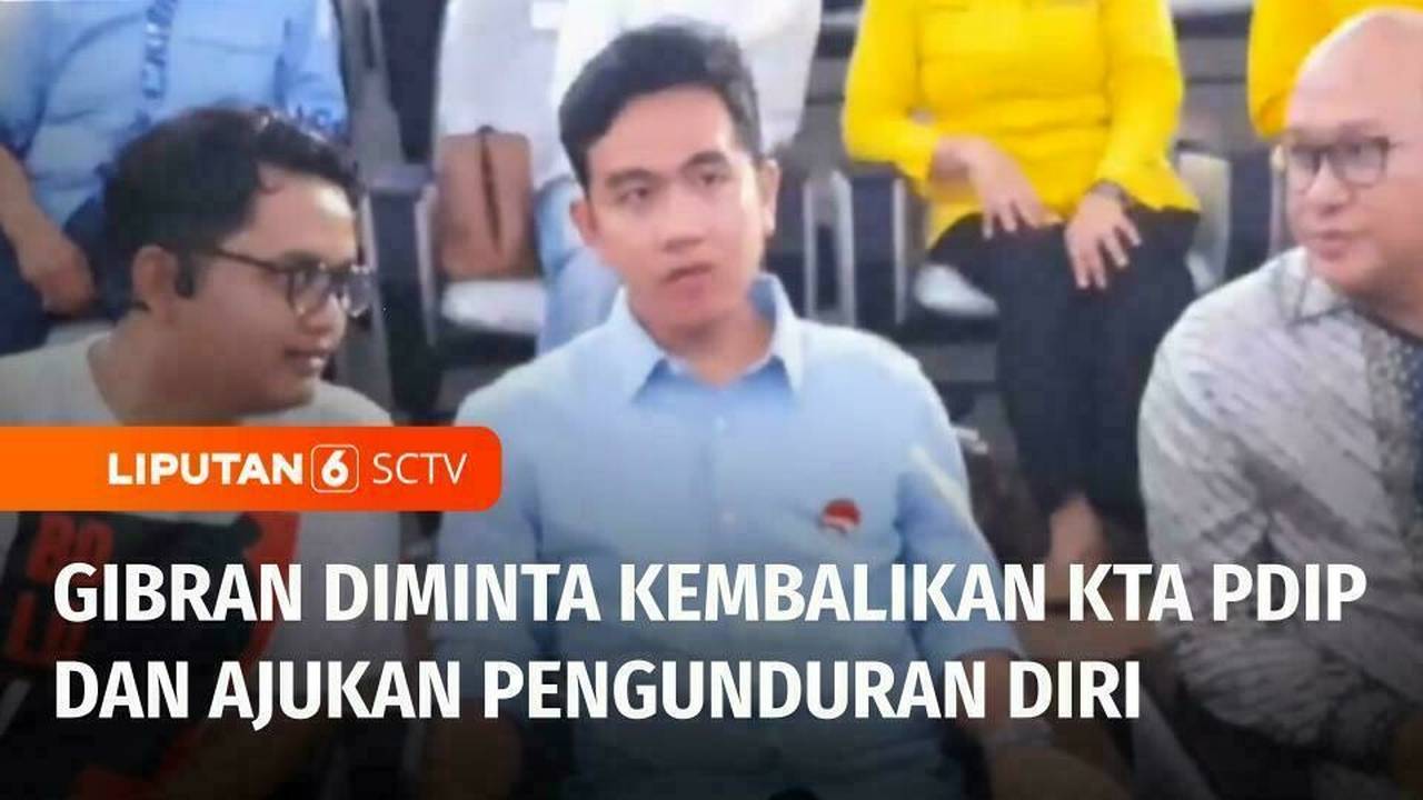 Jadi Bacawapres Prabowo, Gibran Rakabuming Diminta Kembalikan KTA Pdi ...