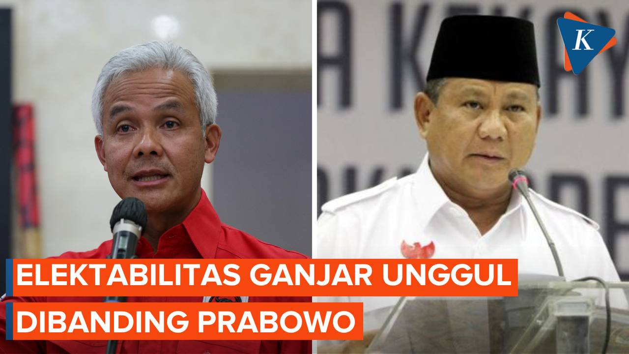 Survei Indikator Elektabilitas Ganjar Unggul Tipis Dibanding Prabowo