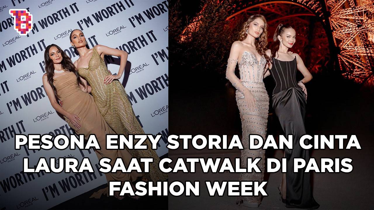 Momen Enzy Storia & Cinta Laura jadi model di Paris Fashion Week ...