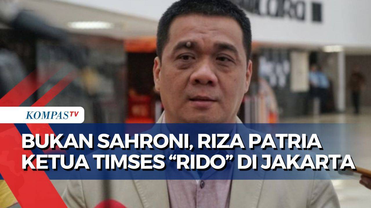 Politisi Nasdem Konfirmasi Penunjukan Riza Patria jadi Ketua Timses RK-Suswono di Pilgub Jakarta ...