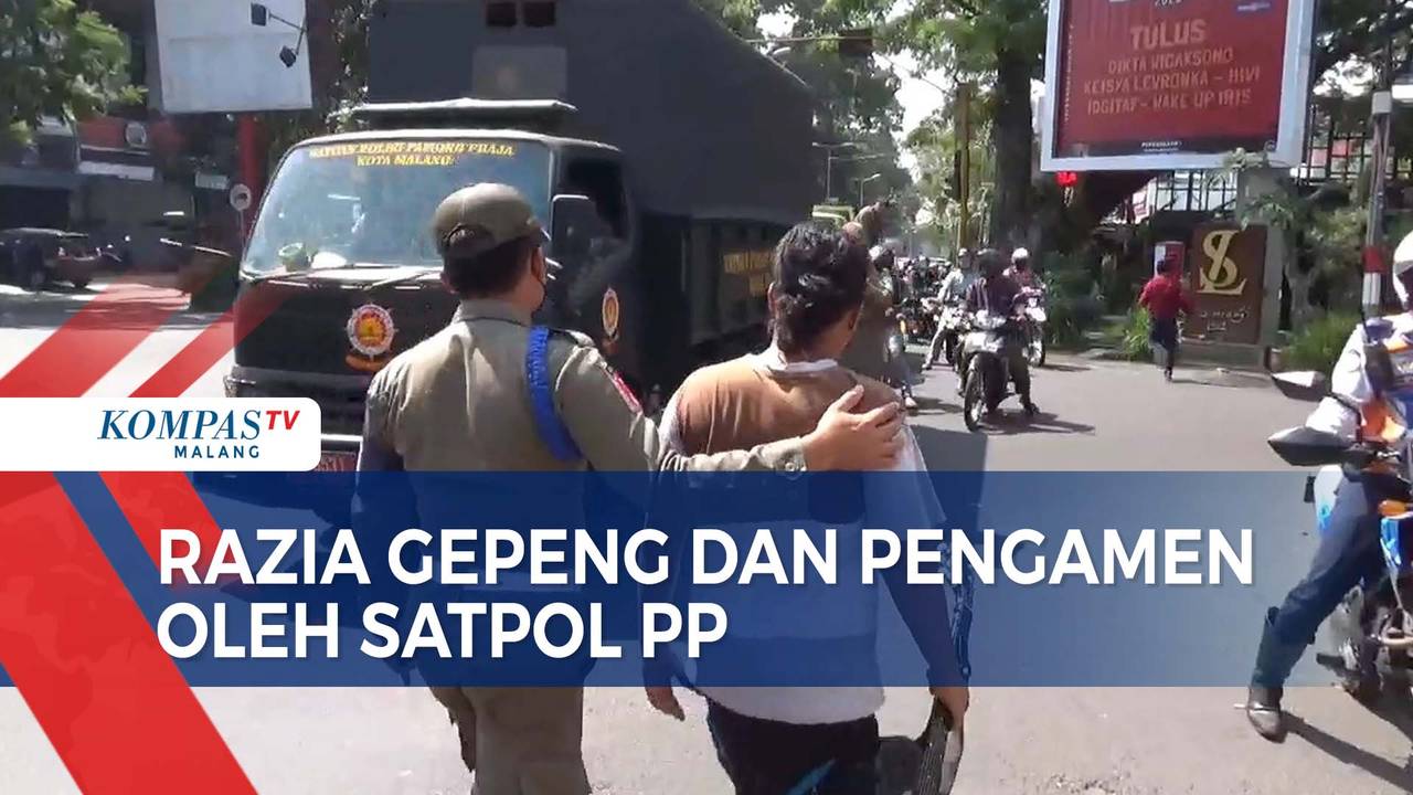 Puluhan Gepeng dan Pengamen Terjaring Razia Satpol PP - Kompas TV | Vidio