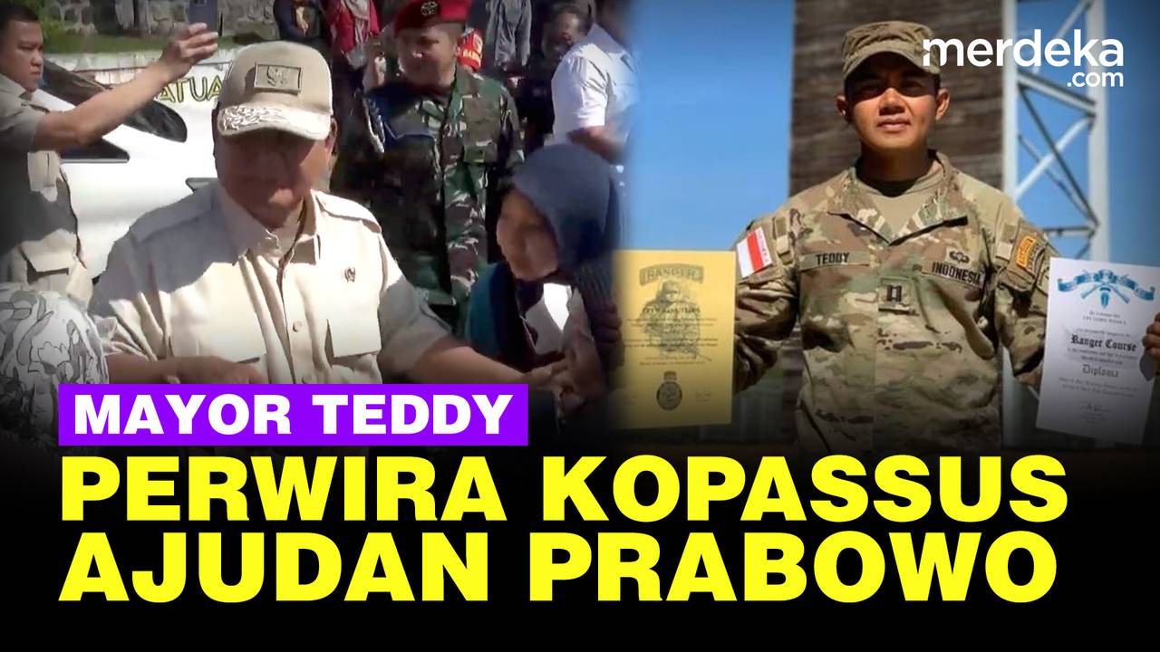 Sosok Gagah Mayor Teddy, Perwira Kopassus Eks Ajudan Jokowi Kini Bersama Prabowo - merdeka | Vidio