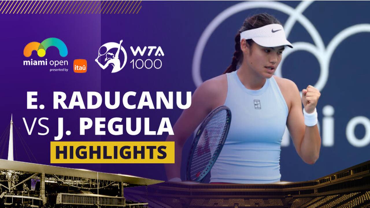 Emma Raducanu vs Jessica Pegula - Highlights | WTA Miami Open 2025