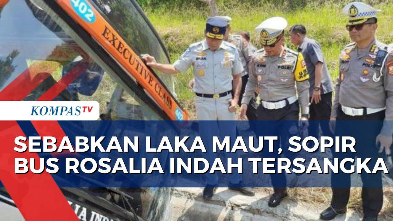 Sopir Bus Rosalia Indah Jadi Tersangka Kecelakaan Tol Batang-Semarang - Kompas TV | Vidio