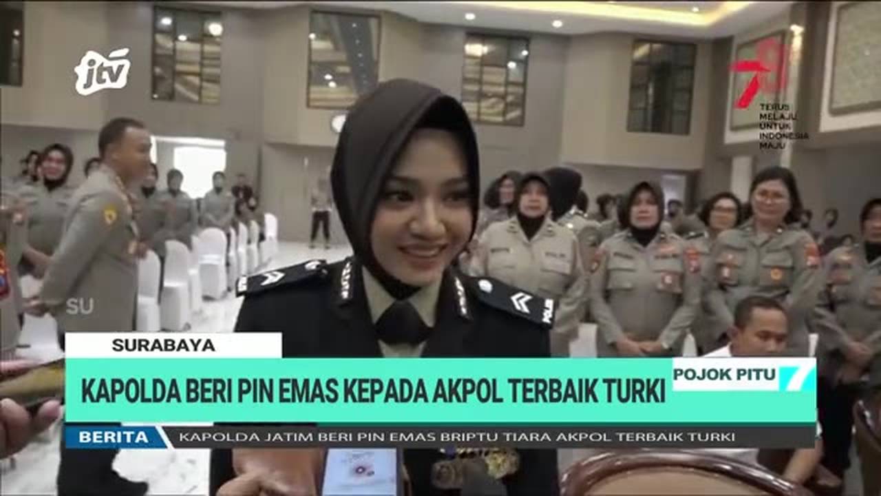 Kapolda Beri Pin Emas Kepada Akpol Terbaik Turki POJOK PITU JTV - JTV ...