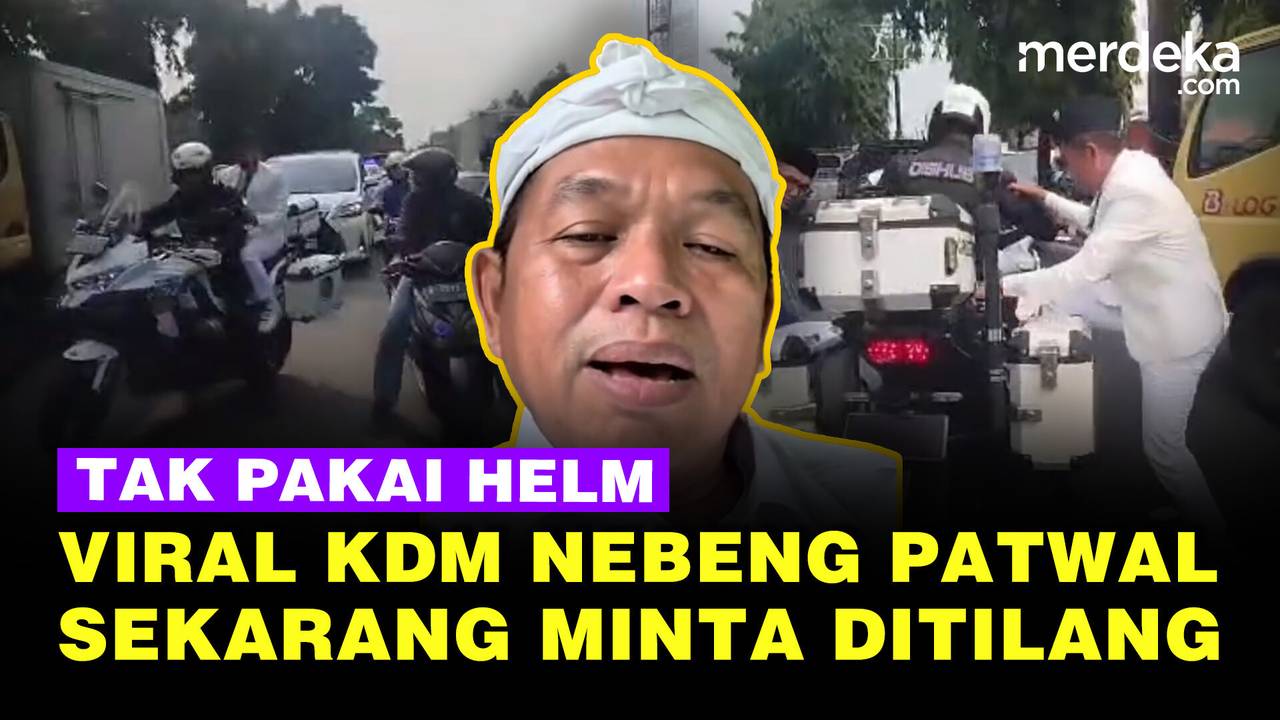 Viral Dedi Mulyadi Nebeng Motor Patwal Tak Pakai Helm, Sekarang Minta ...