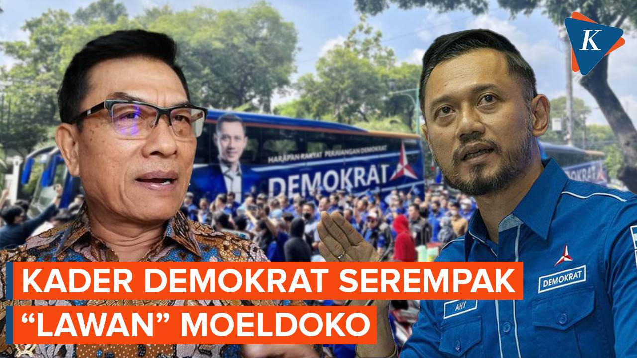Kader Demokrat Ramai-ramai Lawan Moeldoko - Kompascom | Vidio