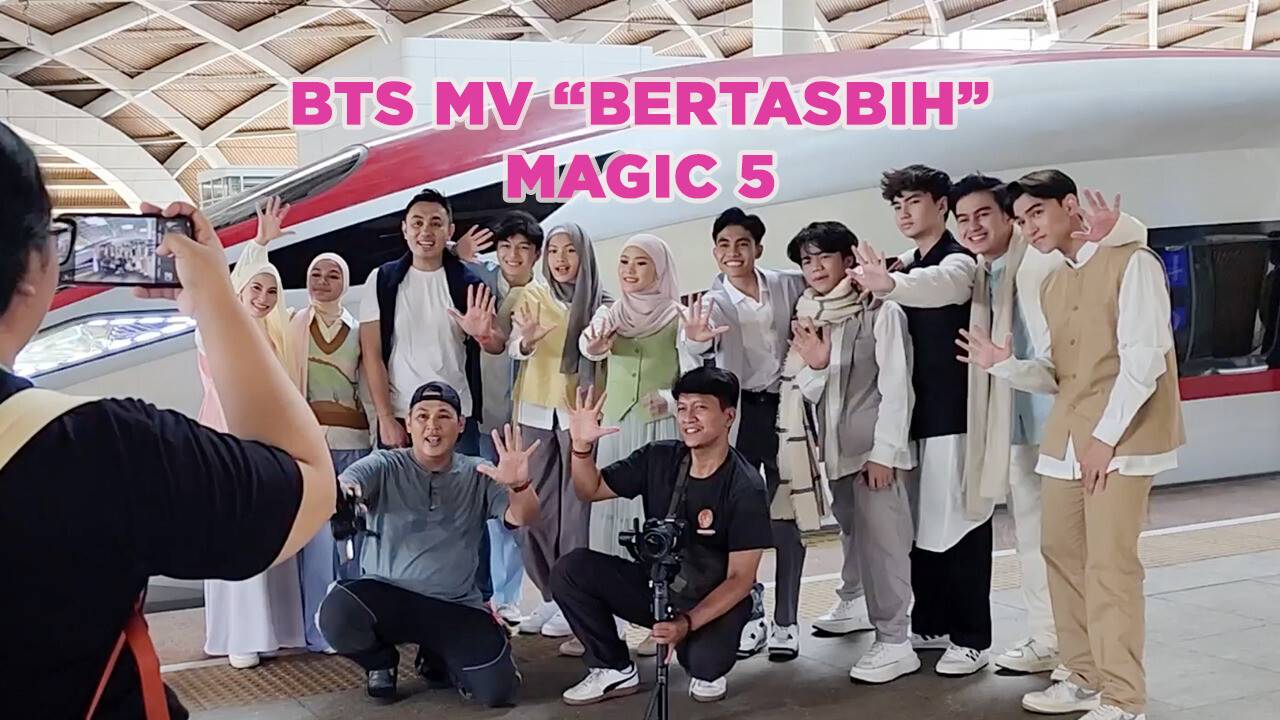 Keseruan Perjalanan Cast Magic 5 saat Shooting MV "Bertasbih | BTS Bertasbih Part I | Vidio