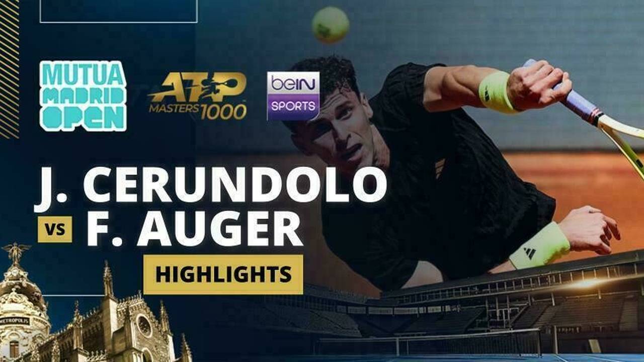 J. Cerundolo vs F. Auger-Aliassime - Highlights | ATP Mutua Madrid Open ...