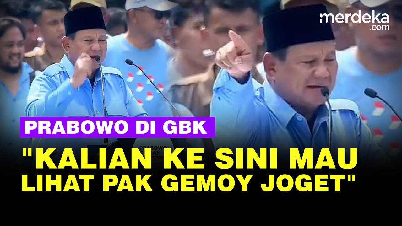 Prabowo Teriak ke Massa Kampanye di GBK: Kalian Mau Lihat Pak Gemoy ...