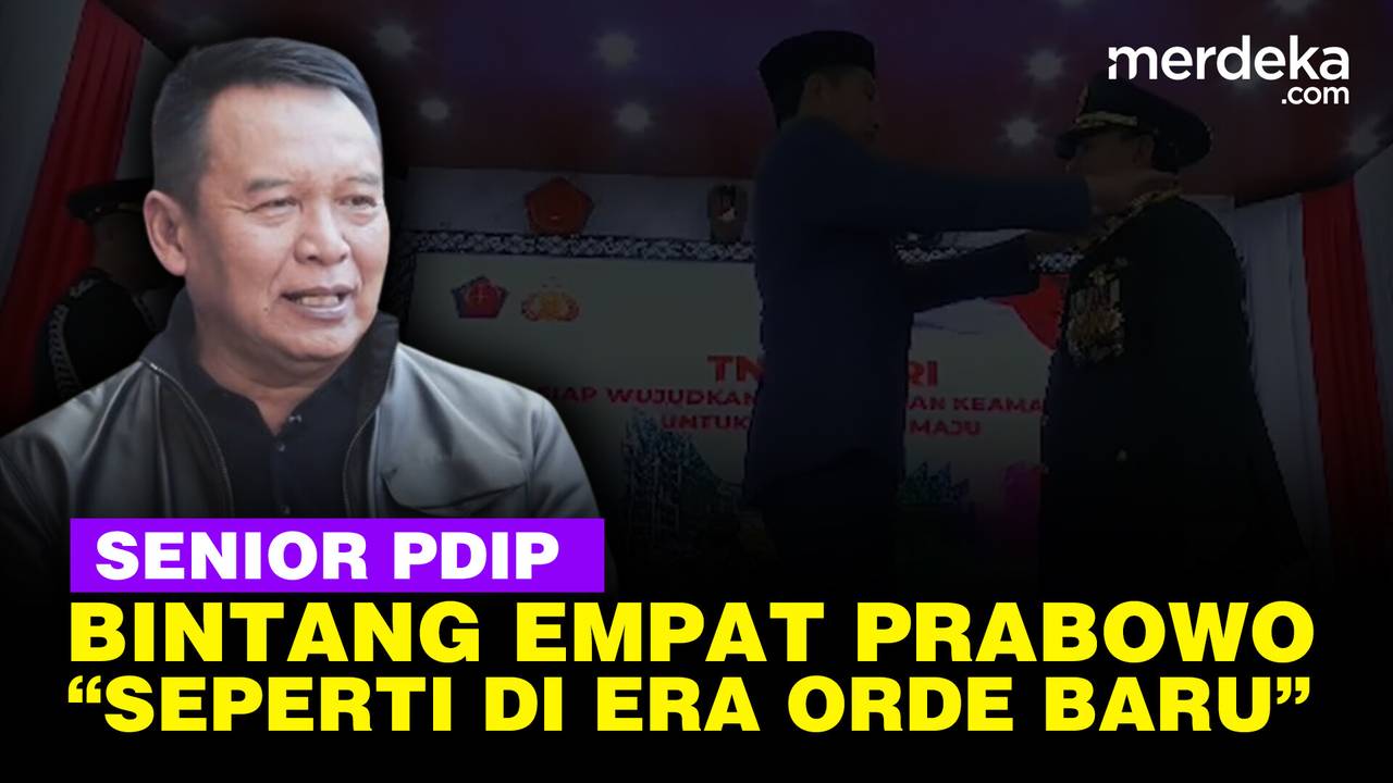 KERAS! Senior PDIP Kritik Pangkat Kehormatan Prabowo Seperti di Era ...