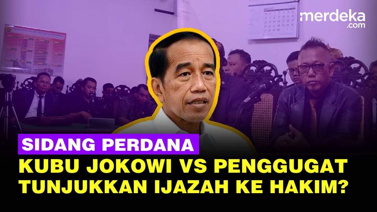 Momen Kubu Jokowi Vs Penggugat di Sidang Perdana, Tunjukkan Ijazah Asli ...