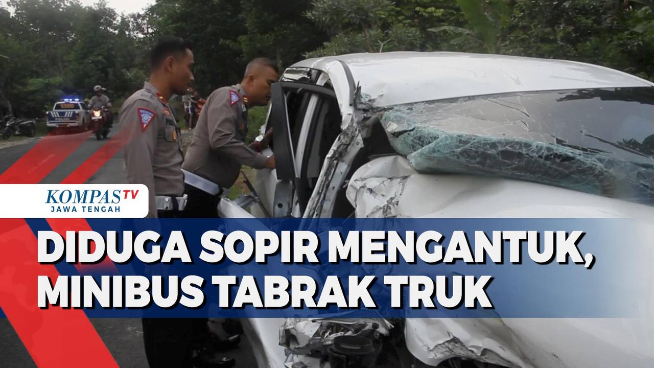 Diduga Sopir Mengantuk, Minibus Tabrak Truk - Kompas TV | Vidio