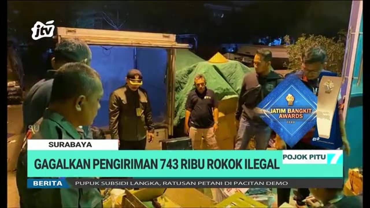 Gagalkan Pengiriman 743 Ribu Rokok Ilegal POJOK PITU JTV - JTV | Vidio