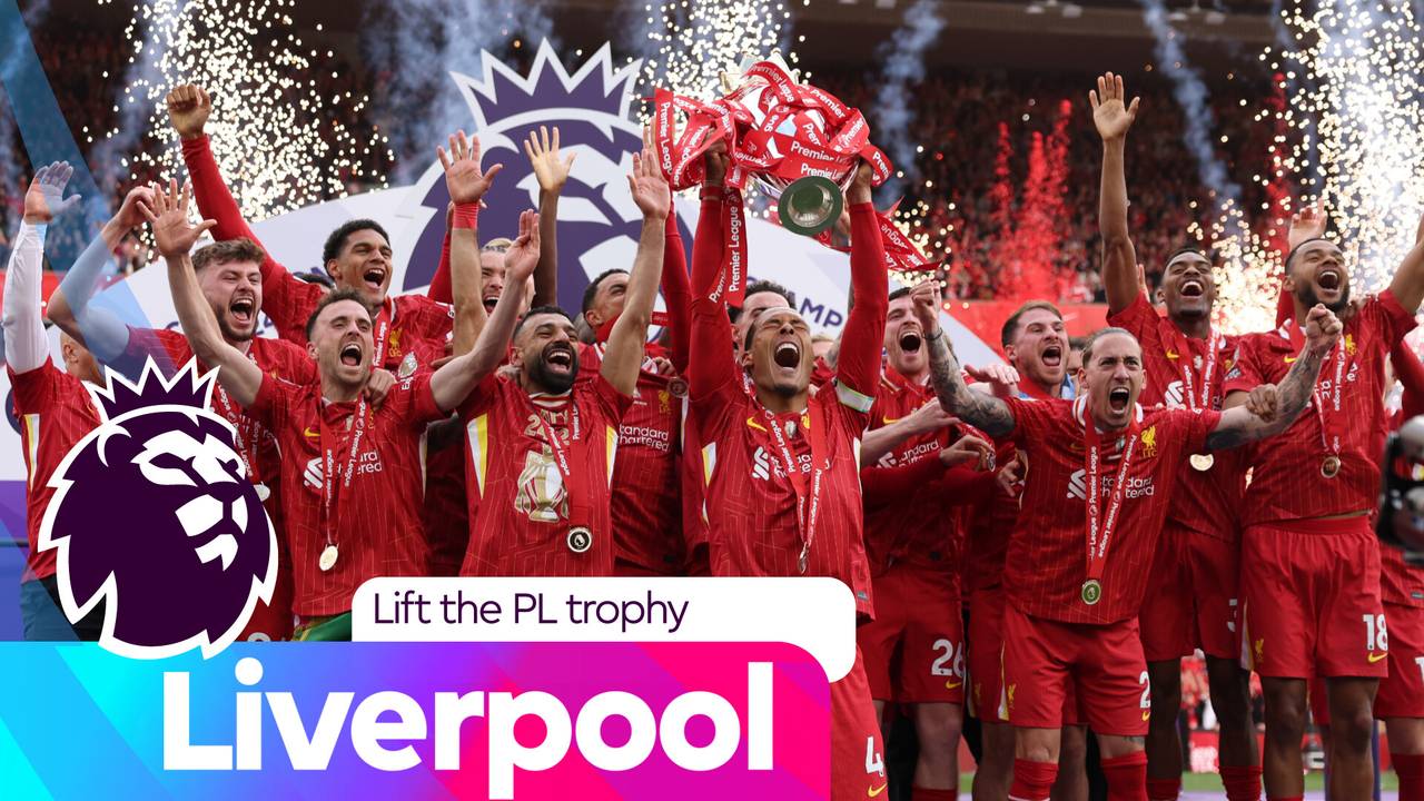 Liverpool Angkat Trofi Juara Premier League 2024/25!