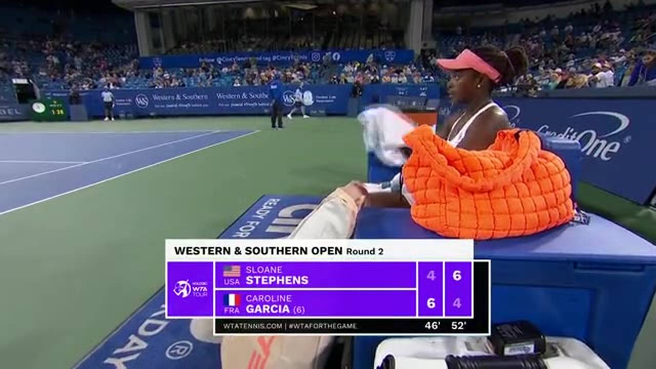 Sloane Stephens vs Caroline Garcia - Highlights | WTA Western ...
