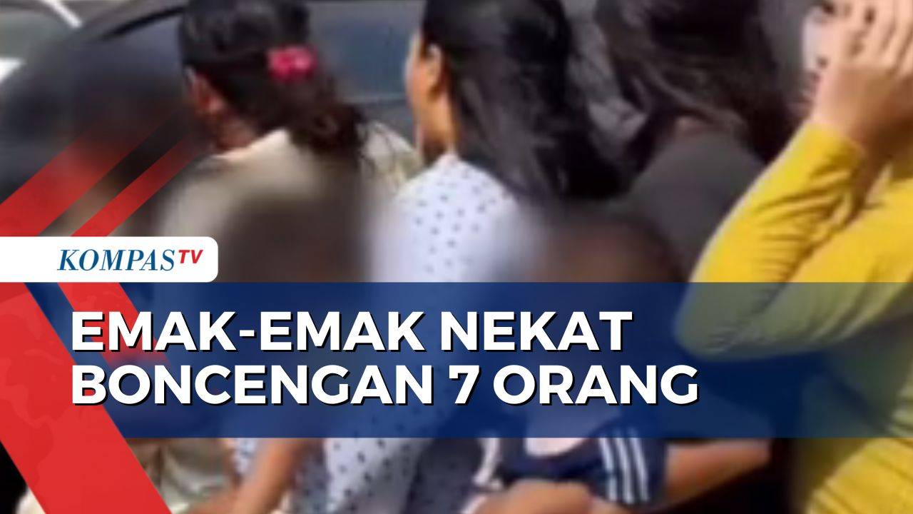 Viral Aksi Emak-Emak di Palembang Bonceng 7 Orang, Kena Tilang Polisi ...