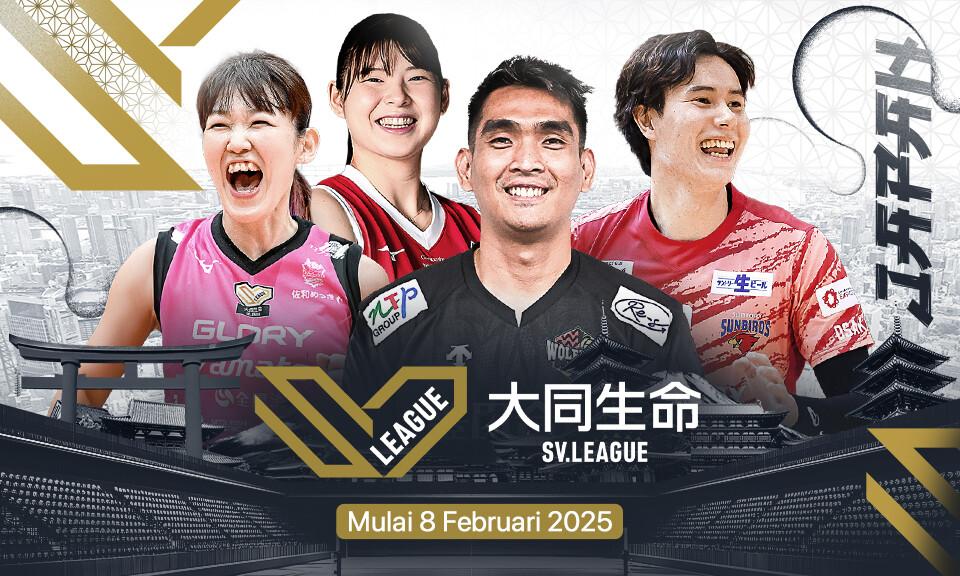 Live SV.League 2025 - Liga Voli Utama Jepang