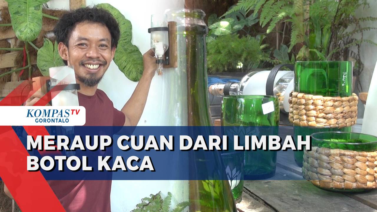 Kreativitas Mengolah Limbah Botol Kaca Bekas Jadi Barang Bernilai ...