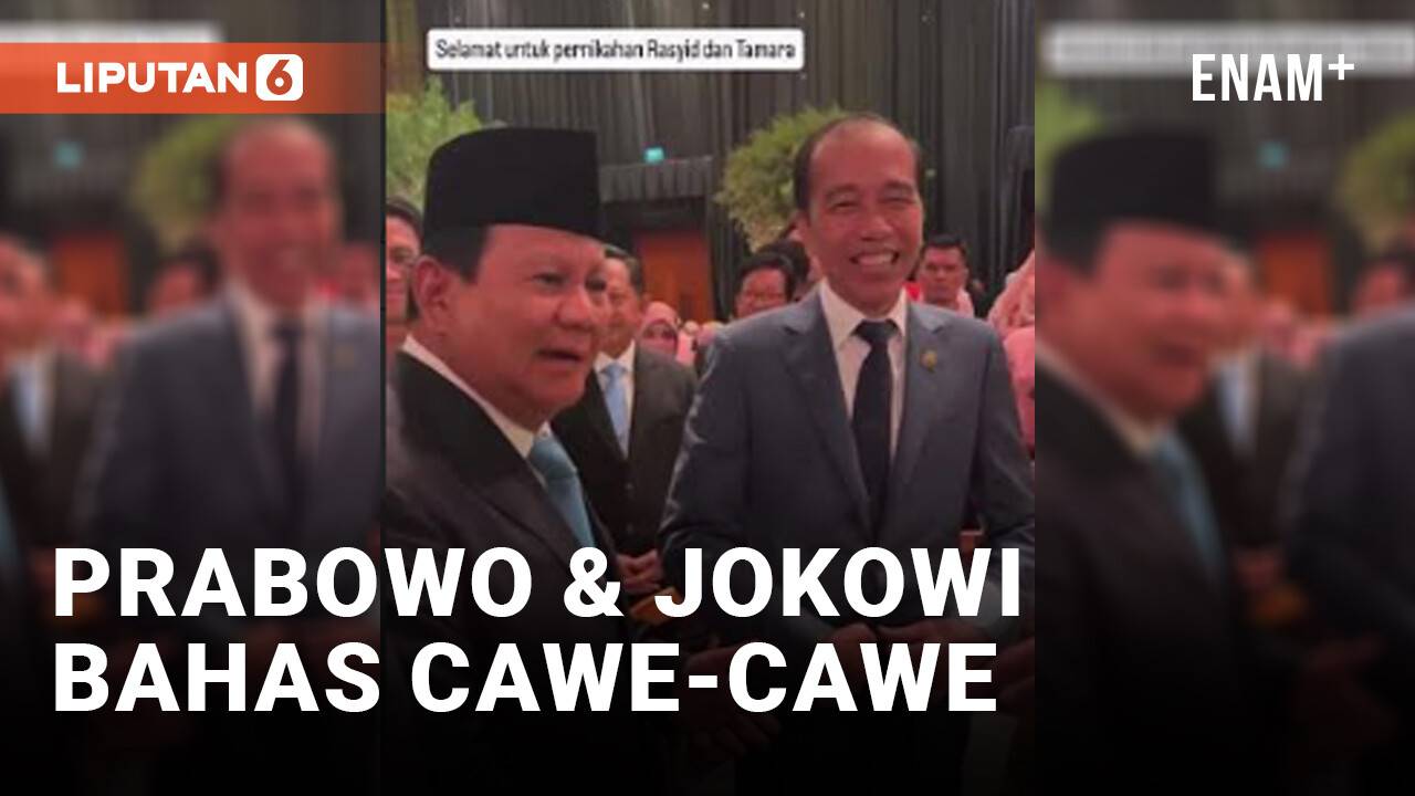 Prabowo Bercanda dengan Jokowi, Bahas Cawe-cawe - liputan6.com | Vidio