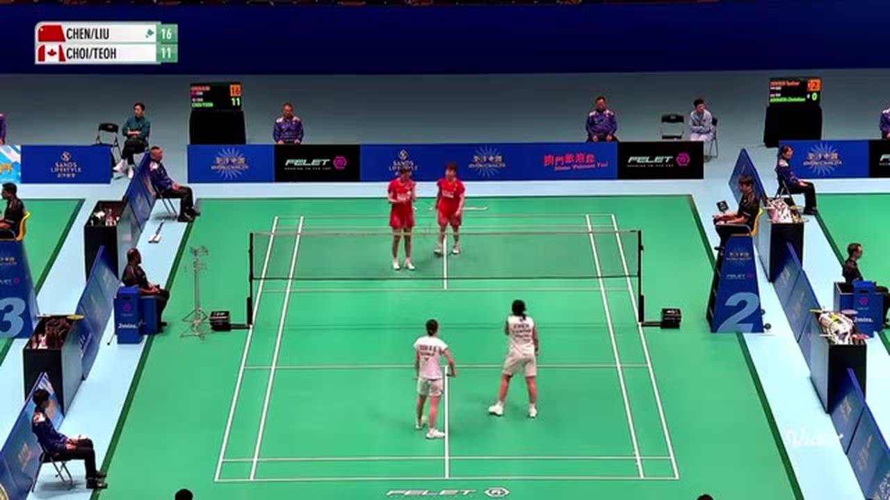 Chen Fan Shu Tian/Liu Jia Yue (CHN) vs Catherine Choi (CAN)/Kai Qi ...