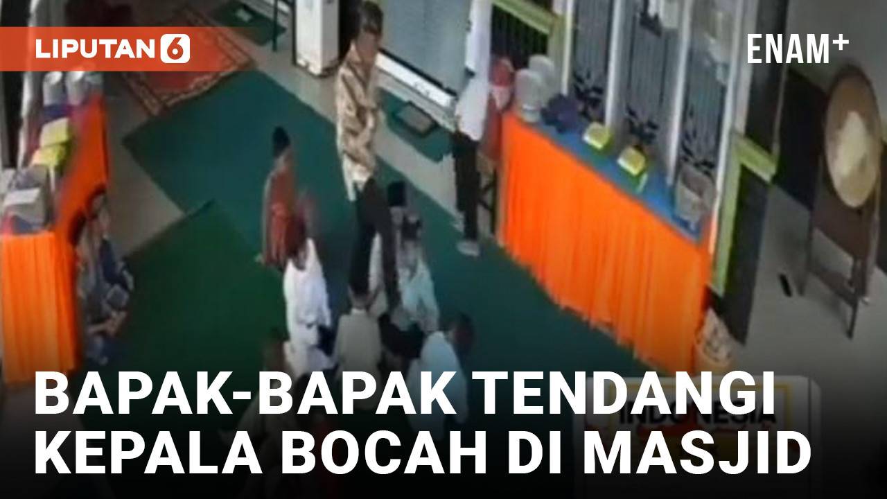 Kacau! Seorang Pria Tega Tendangi Kepala Bocah-bocah di Masjid ...