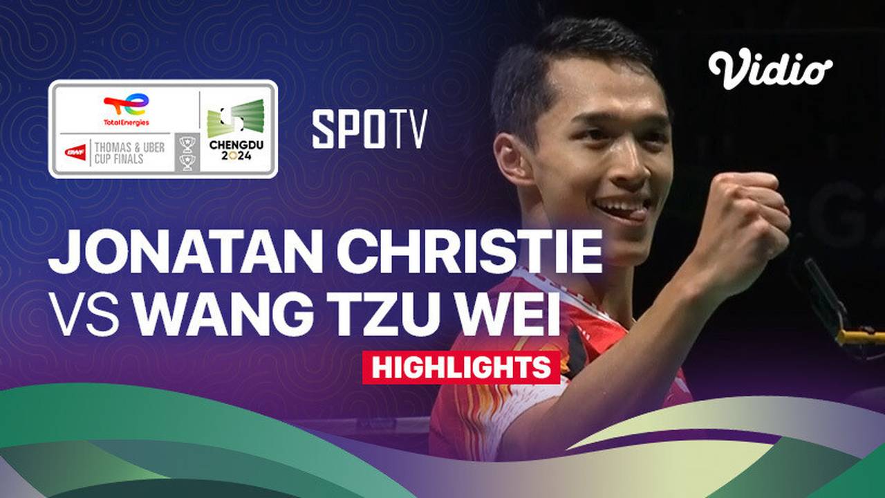 Jonatan Christie (INA) vs Wang Tzu Wei (TPE) - Highlights | Thomas Cup Chengdu 2024 - Men's ...