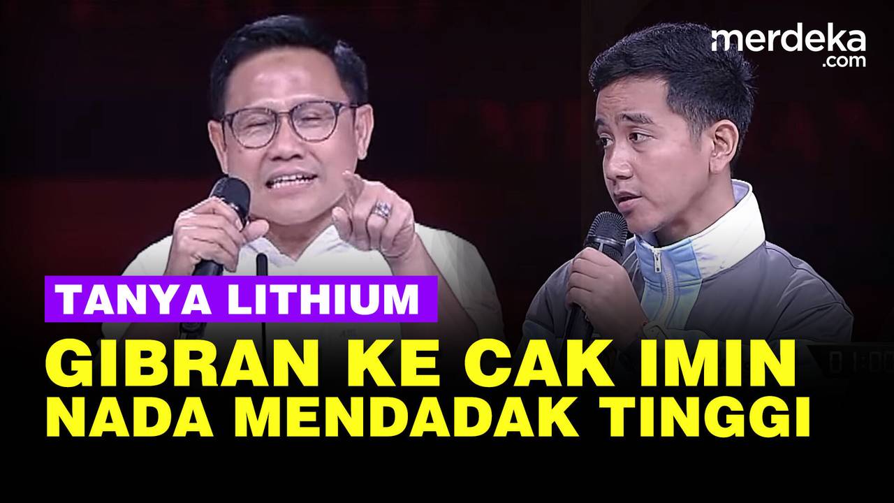 Gibran Singkat Tanya Cak Imin soal Lithium, Nada Bicara Mendadak Tinggi ...