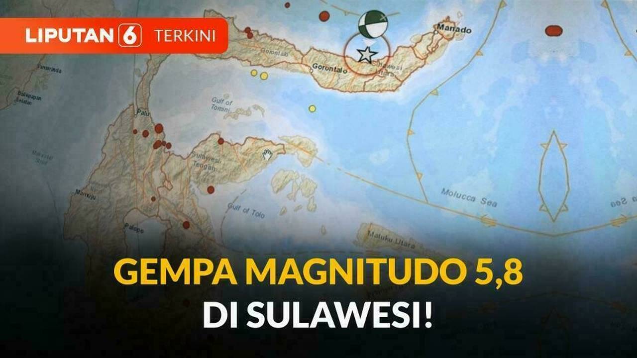 Gempa Bumi di Sulawesi Magnitudo 5,8 Berpusat di Laut. Picu Tsunami | Liputan 6 - SCTV | Vidio