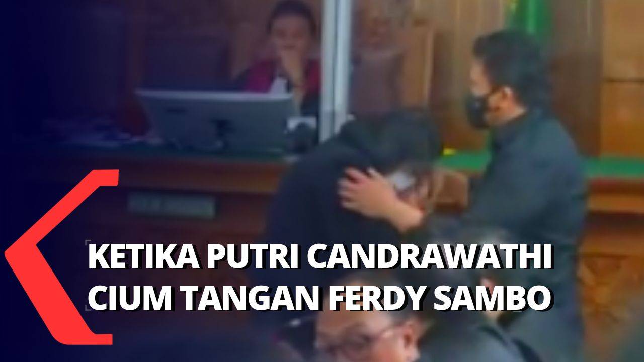Momen Mesra Ferdy Sambo dan Putri Candrawathi di Persidangan, Cium ...
