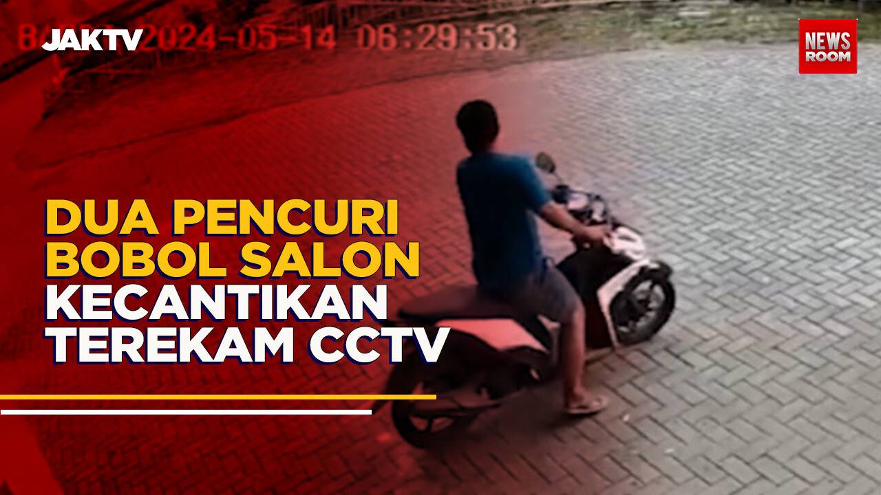 Dua Pencuri Bobol Salon Kecantikan Terekam CCTV - jaktv.official | Vidio