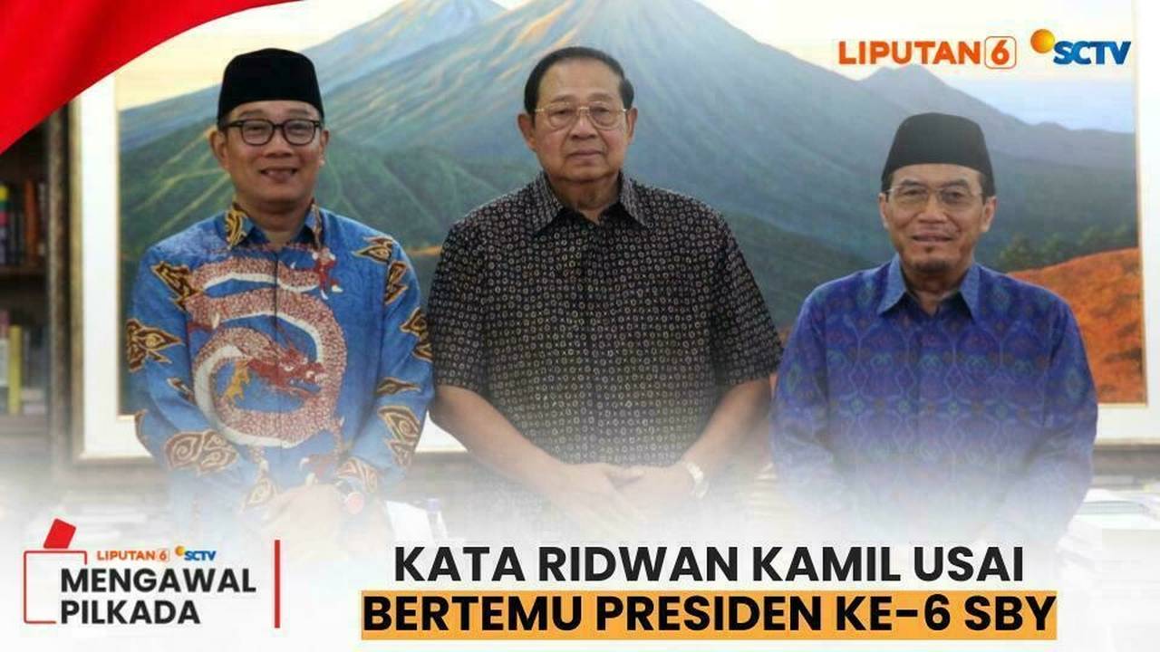 Ridwan Kamil Bocorkan Isi Pertemuan dengan SBY, Ada Bahas Dukungan di Pilgub Jakarta? | Liputan ...