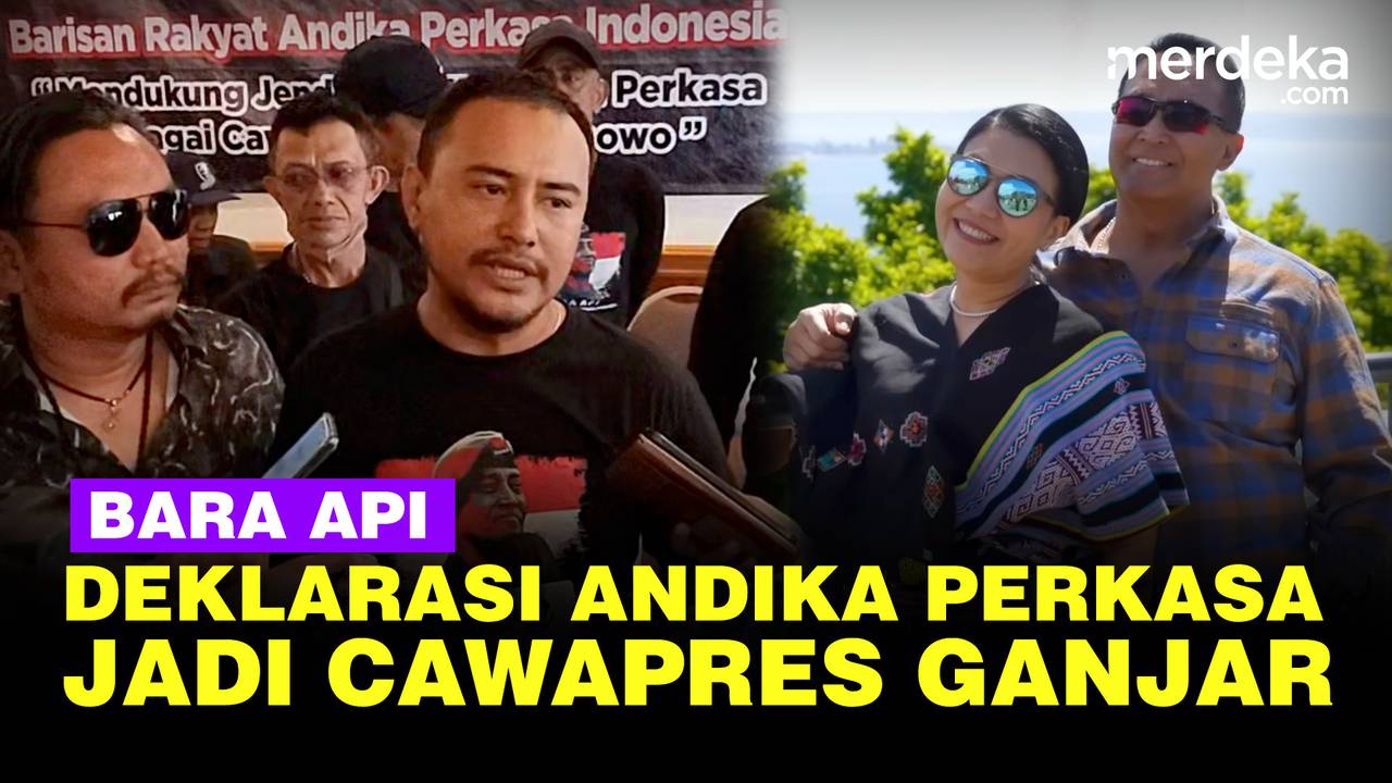 Relawan Bara API Deklarasi Dorong Andika Perkasa Jadi Cawapres Ganjar Pranowo - merdeka | Vidio