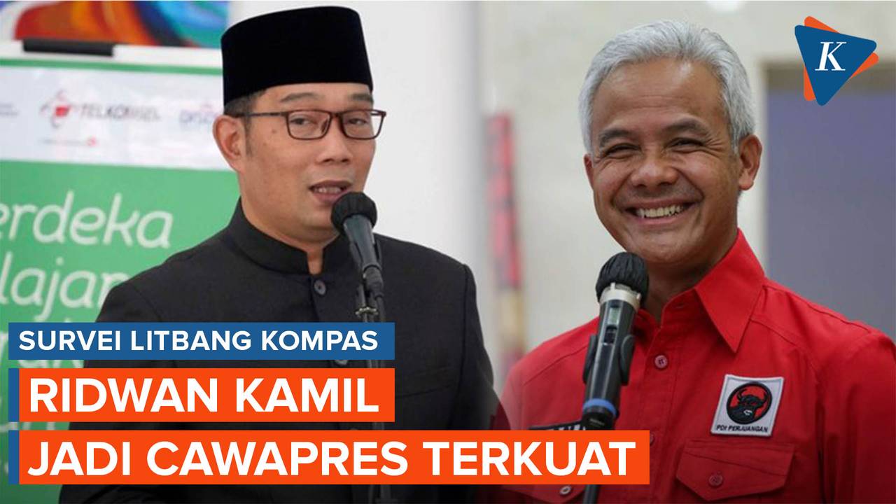 Jadi Cawapres Terkuat Ridwan Kamil Dinilai Cocok Dampingi Ganjar