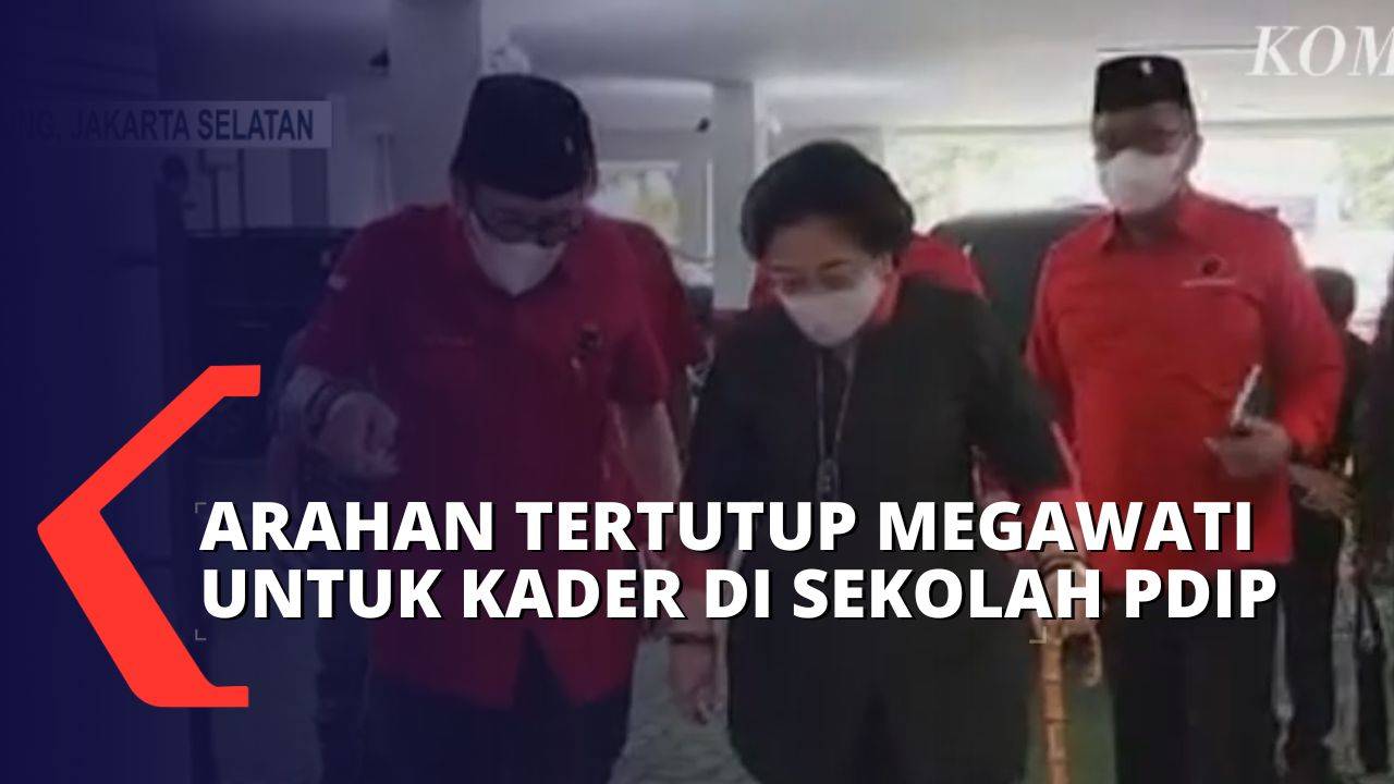 Megawati Beri Arahan Tertutup untuk Kepala Daerah di Sekolah Partai PDIP di Lenteng Agung Jaksel ...