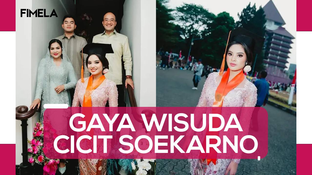 Cicit Soekarno, Syandria Tampil Anggun Berkebaya saat Wisuda di UI ...