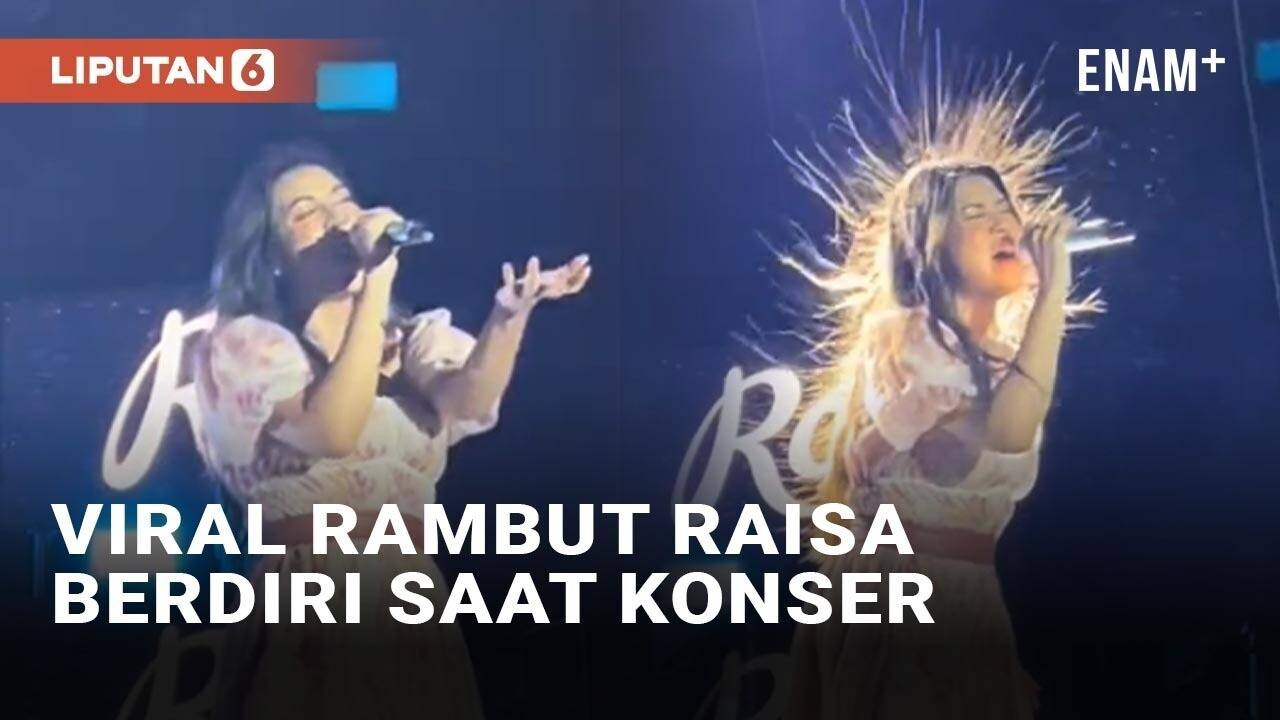 Viral Rambut Raisa Berdiri Saat Konser, Diduga Karena Aliran Listrik ...
