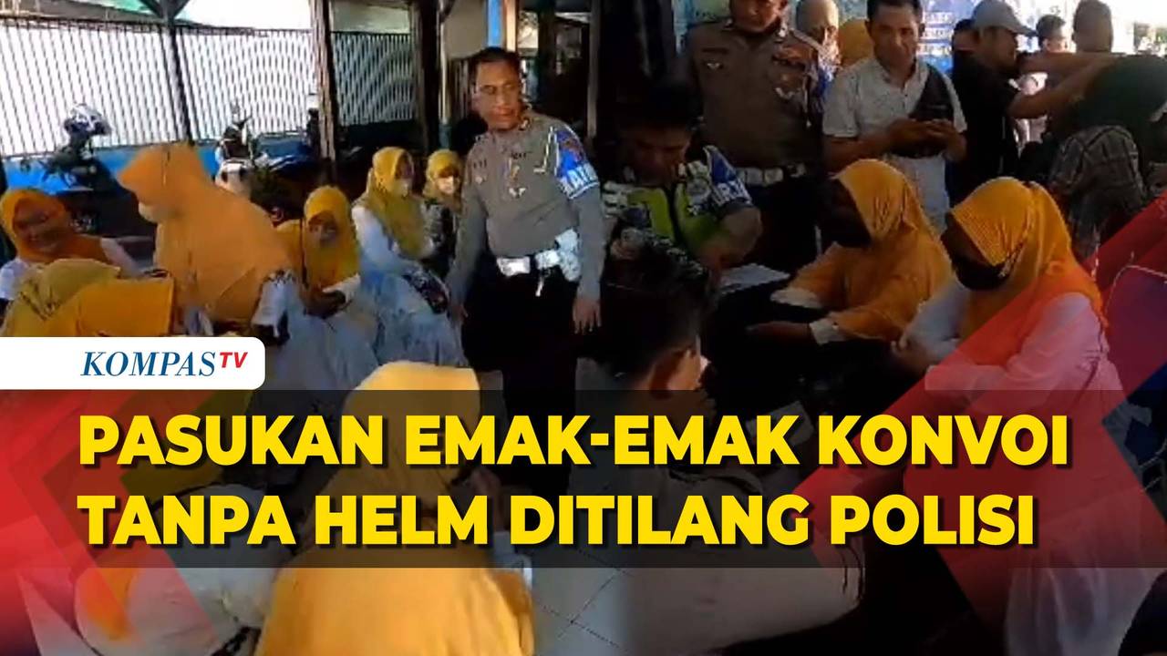 Viral di Sumenep, Emak-emak Konvoi Motor Tak Pakai Helm Ditilang Polisi ...