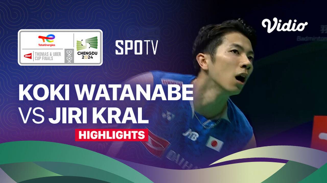 Koki Watanabe (JPN) vs Jiri Kral (CZE) - Highlights | Thomas Cup Chengdu 2024 - Men's Singles ...