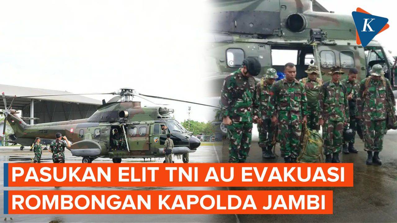 TNI AU Kerahkan Helikopter dan Pasukan Elite Bantu Cari Rombongan Kapolda Jambi - Kompascom | Vidio