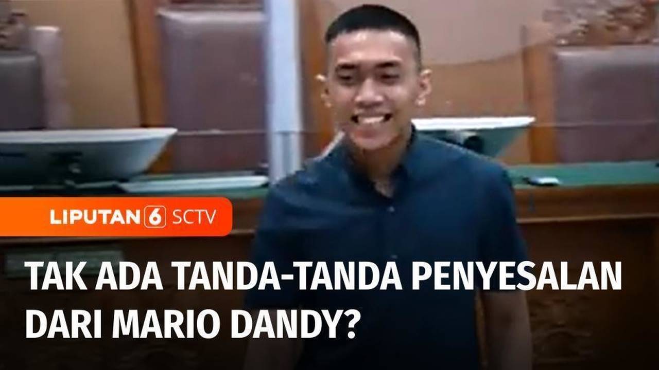 Beda Gesture, Mario Dandy Tegap sedangkan Shane Tertunduk Lesu Selama ...