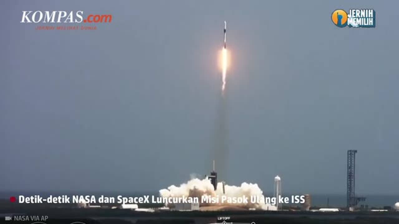 NASA dan SpaceX Luncurkan Misi Pasok Ulang ke ISS - Kompascom