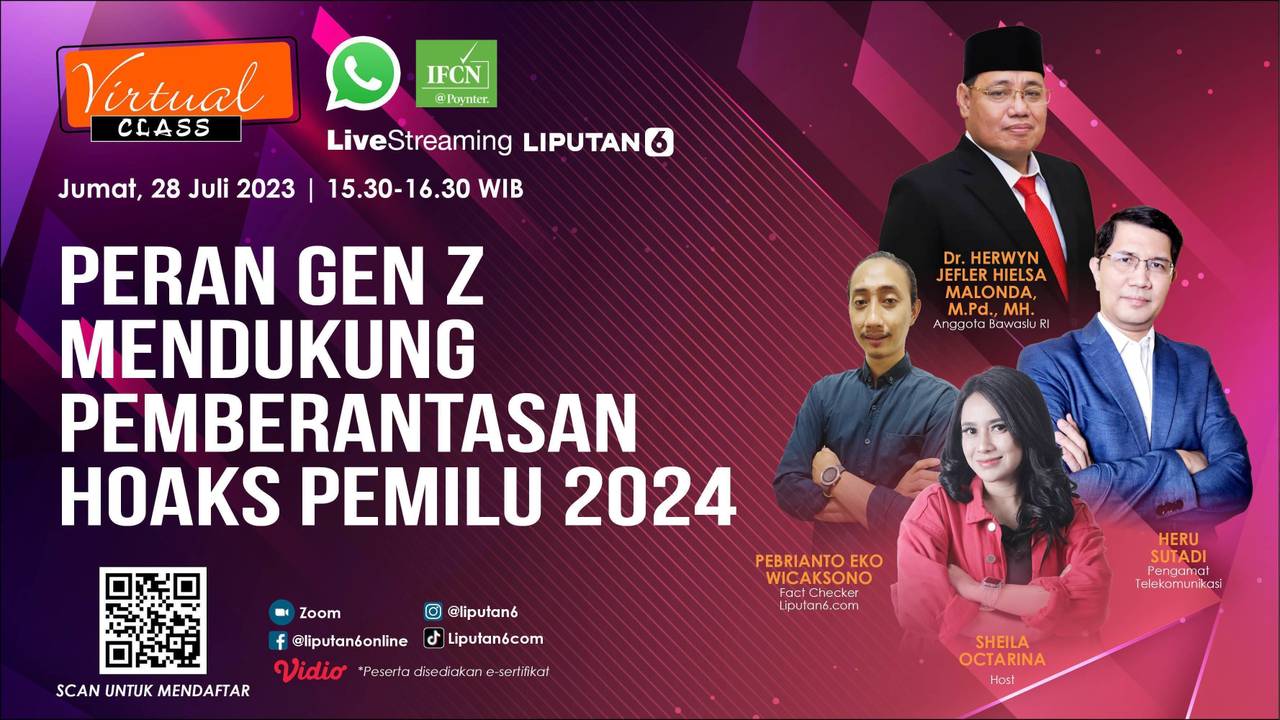 Peran Gen Z Mendukung Pemberantasan Hoaks Pemilu 2024 - liputan6.com | Vidio
